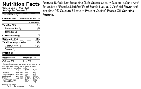 Buffalo Nuts – 12 pack, 6oz each Grabeez cups – Truly Good Foods