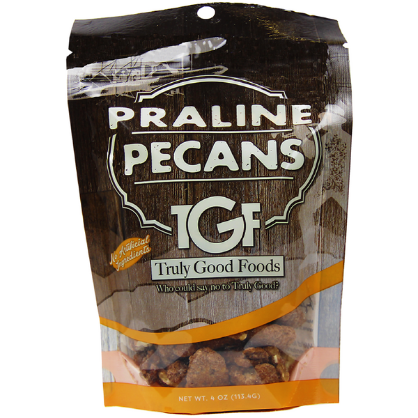 Praline Pecans – 12 pack, 4oz SUR bags – Truly Good Foods